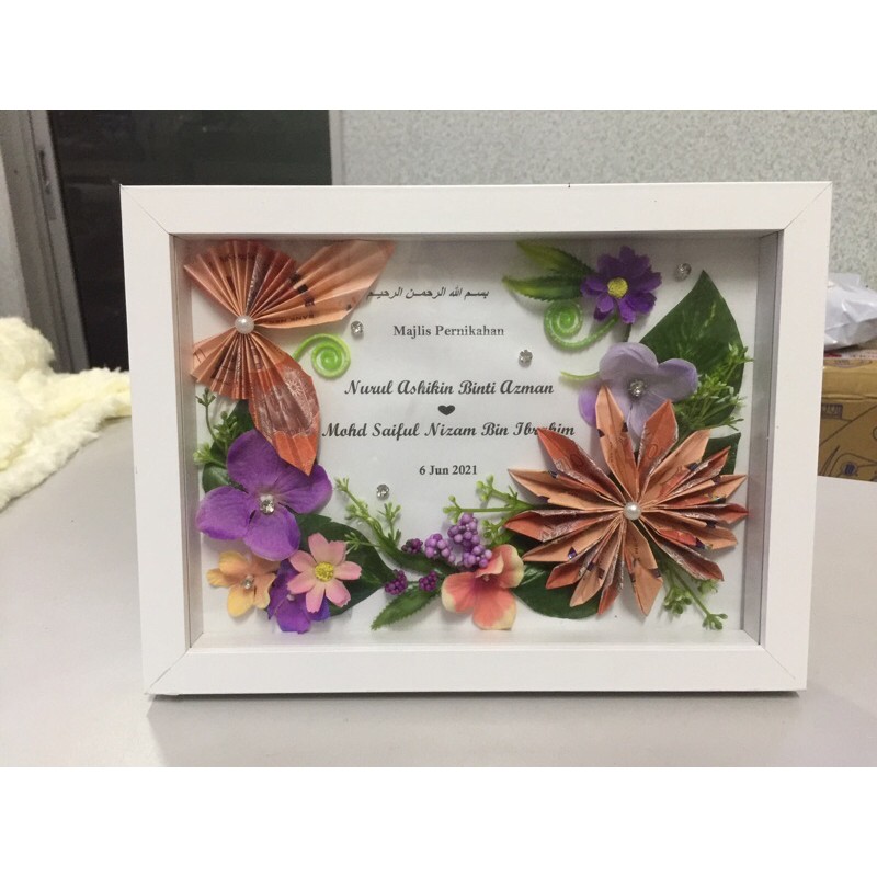 Frame kahwin mas kahwin nikah hantaran anniversary | Shopee Malaysia