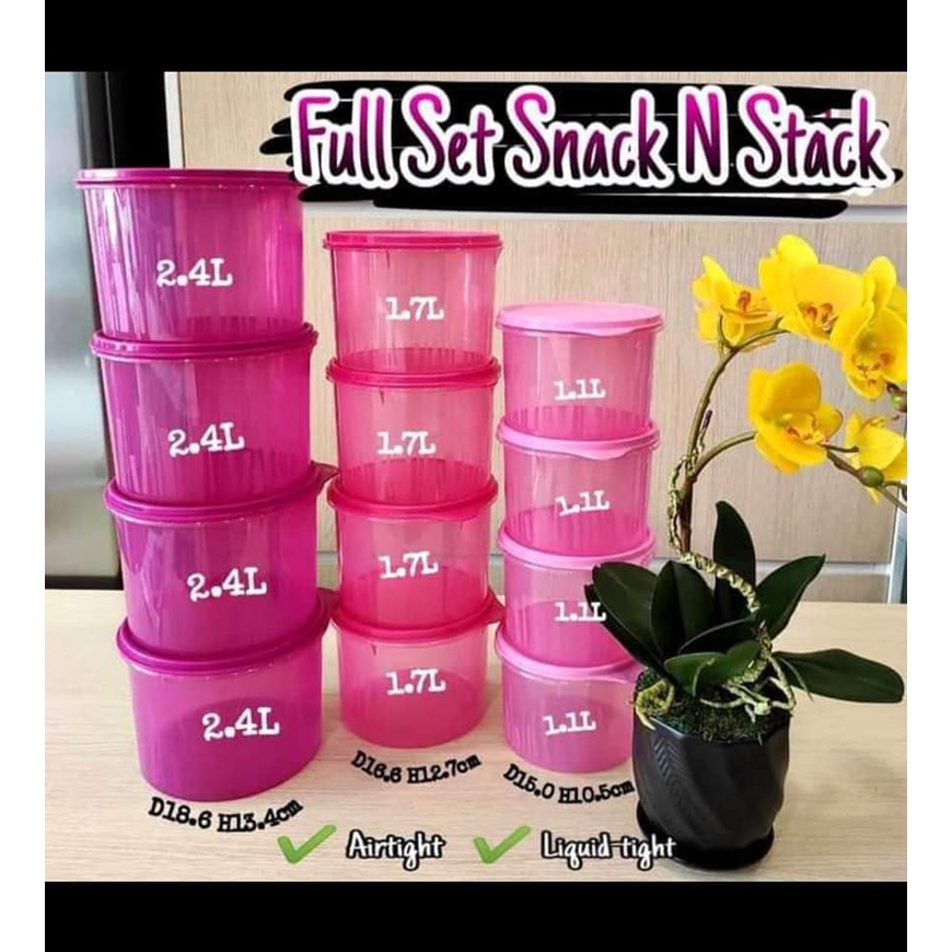 Tupperware Snack N Stack 2.4L Loose | Shopee Malaysia