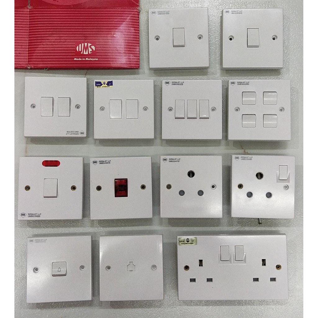 UMS SERIES SWITCHES & SOCKET OUTLET (SIRIM) | Shopee Malaysia