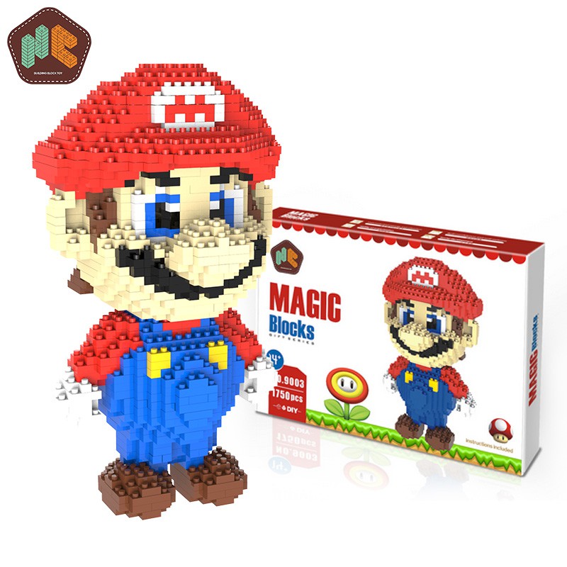 Hc Magic Blocks Big Size Yoshi Mini Bricks Mario Micro