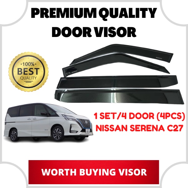 Nissan Serena C27 Premium Quality Door Visor Air Press Window Door ...