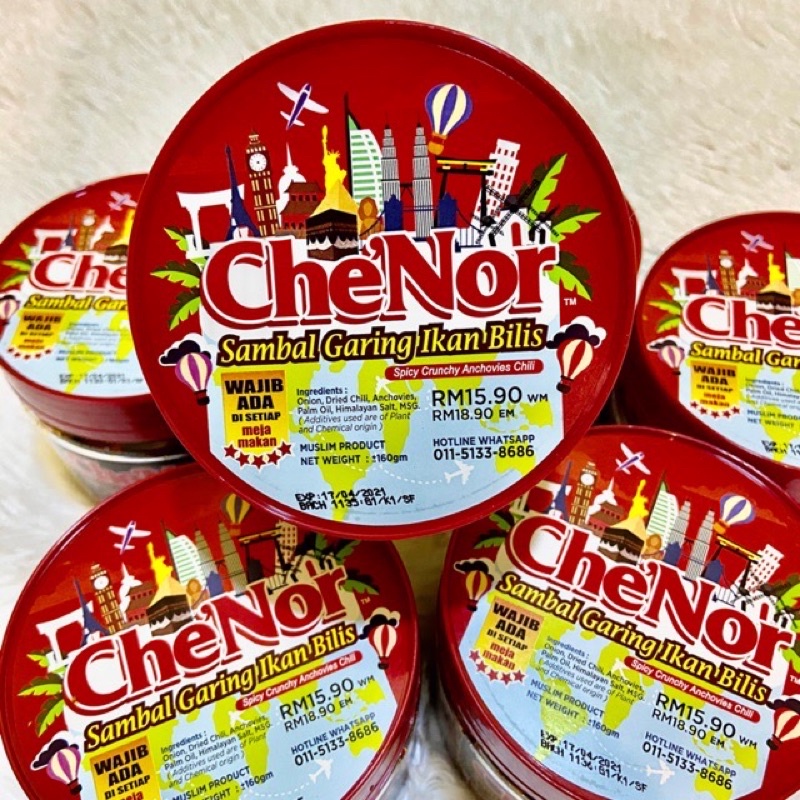[READY STOCK] SAMBAL GARING CHE NOR 160 GRAMS | Shopee Malaysia