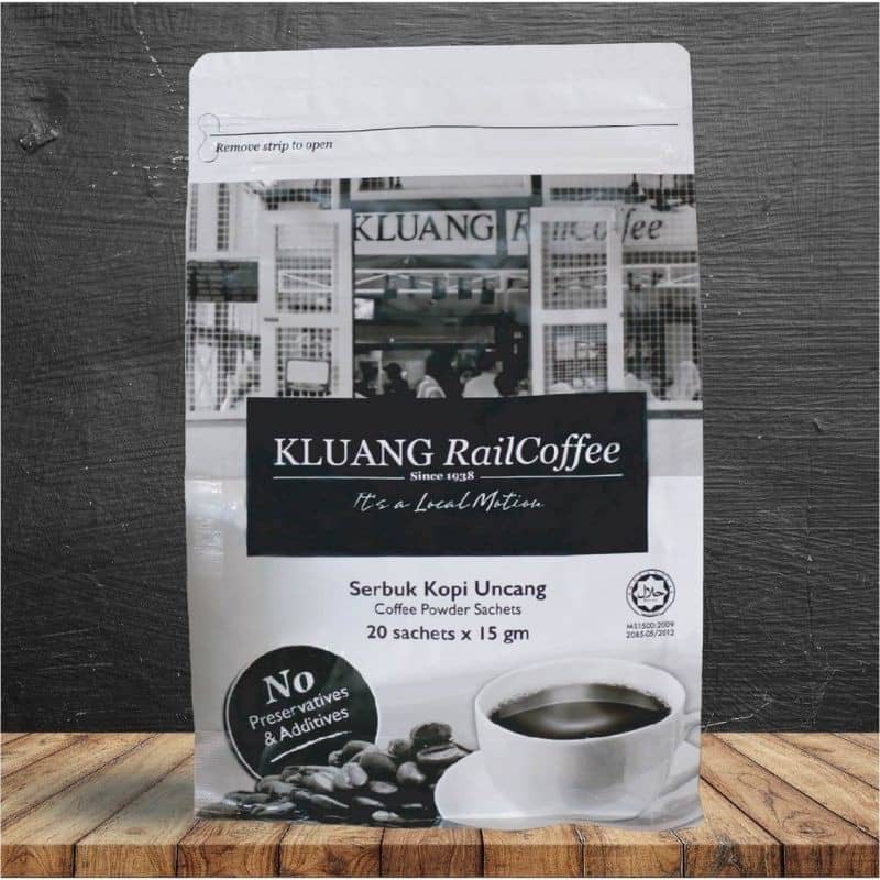 Original Kluang Rail Coffee Sachets Serbuk Kopi KluangRail Railway ...