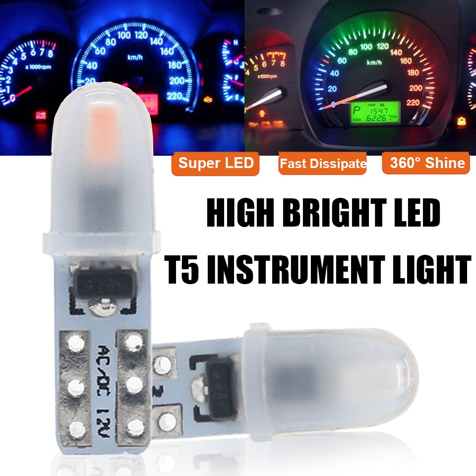 [Ready Stock]T5 LED Dashboard Gear AC Panel lights Car Motor Interior ...