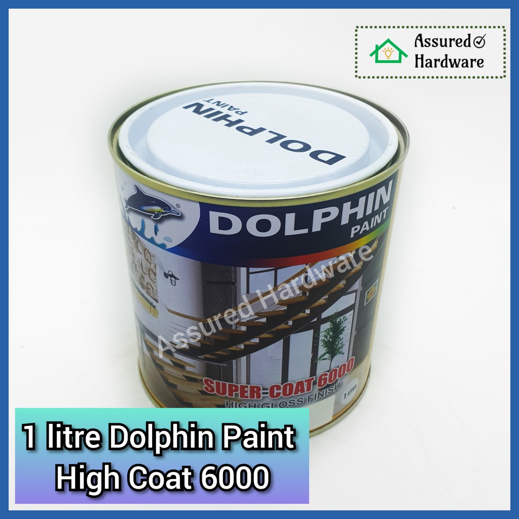 [1 Litre paint] Dolphin Super Coat 6000 Paint High Gloss Finish ...