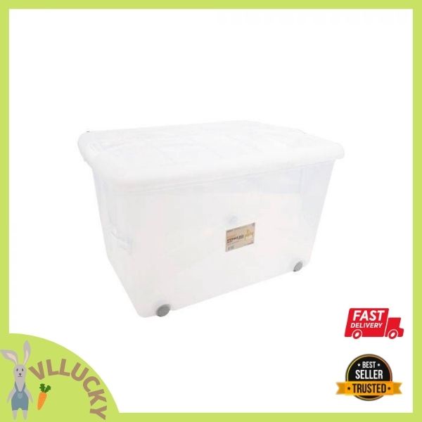 FELTON Iconic Storage Box with Wheels (56L) | Shopee Malaysia