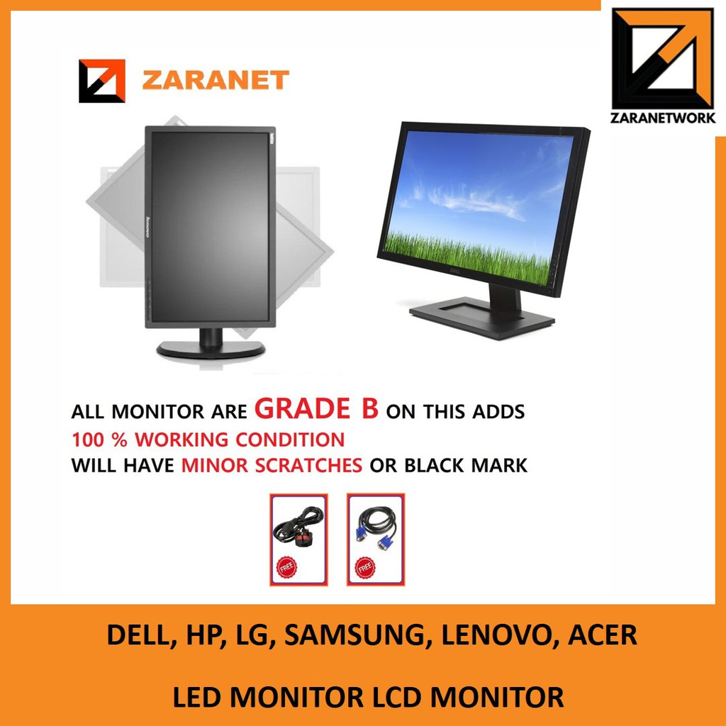 LED / LCD / DELL / 17 ~ 24 INCH, WIDESCREEN LED MONITOR LCD MONITOR ...