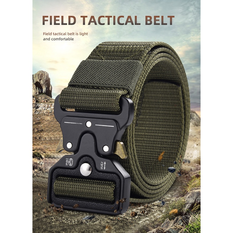 Army Belt Military Training Belt Outdoor Men Tactical Belt Tali ...