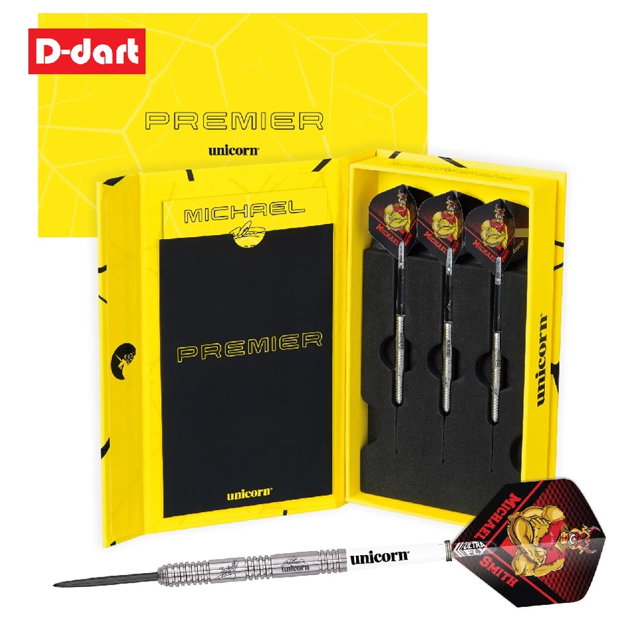 UNICORN STEEL TIP DART - 24G MICHAEL SMITH 90% TUNGSTEN MAESTRO PREMIER ...