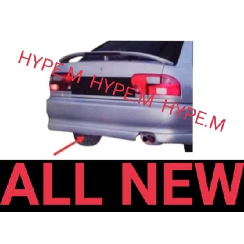 FRP PROTON WIRA AEROBACK REAR SKIRT V6 HOT SALES SUPER SALES WIRA SE ...