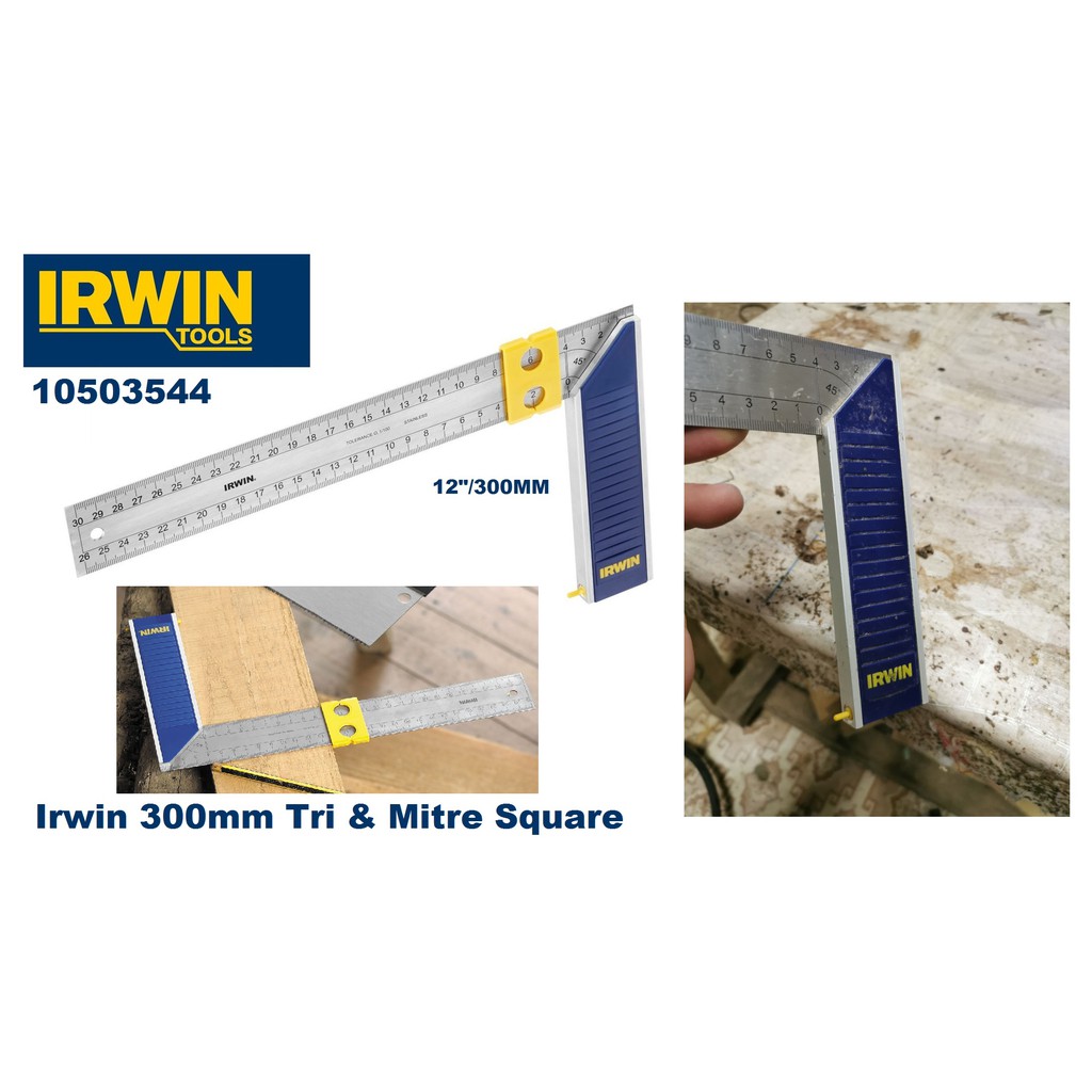 Irwin Tools (12") 300mm Tri & Mitre Square | Shopee Malaysia