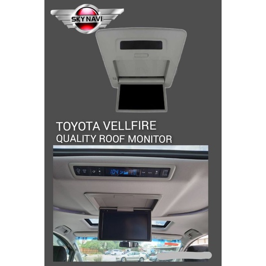 toyota vellfire / toyota alphard 2008-2020 13.3 inch roof monitor ...