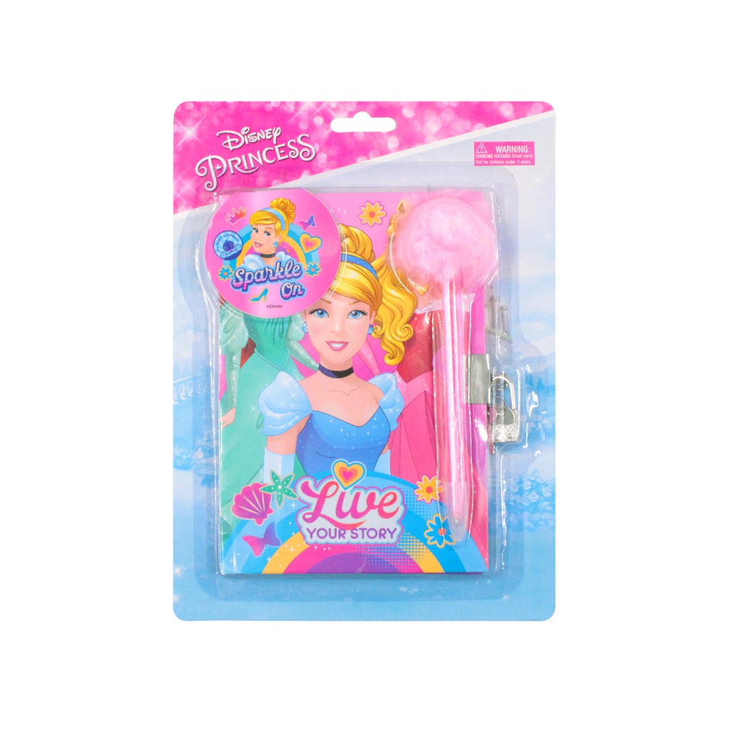 👑 Disney Princess 3 in 1 Diary Set / Set Diari with Lock and Stationery ...