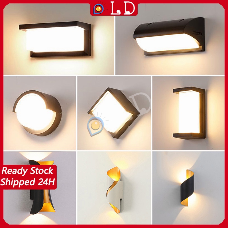 Wall Light Lampu Dinding Modern Indoor LED Wall Lamp Outdoor Waterproof ...