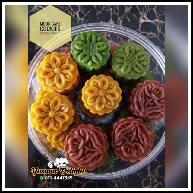 HOMEMADE HALAL MOONCAKE COOKIES- 18pcs per set | Shopee Malaysia