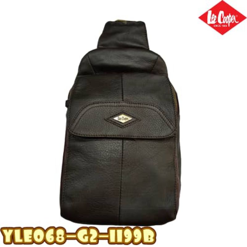 Lee Cooper Genuine Leather Chest Bag Cross Body Shoulder Bag YLE 068 ...