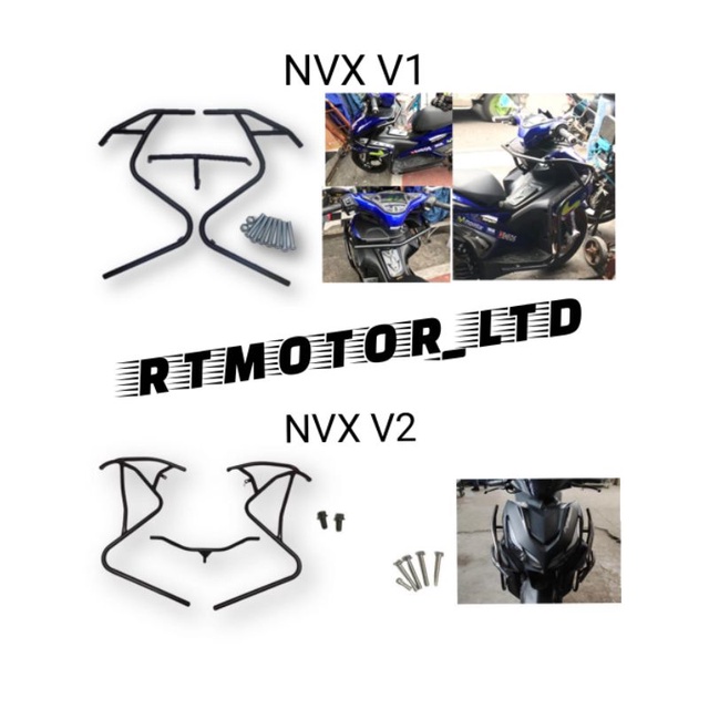YAMAHA NVX V1 / NVX V2 CRASH BAR ENGINE GUARD BODY GUARD AEROX V1 V2 ...