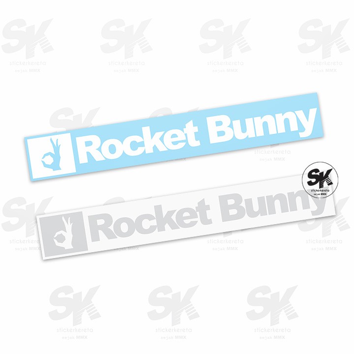 Rocket Bunny Logo Cutting Sticker Vinyl Windscreen Banner | Shopee Malaysia