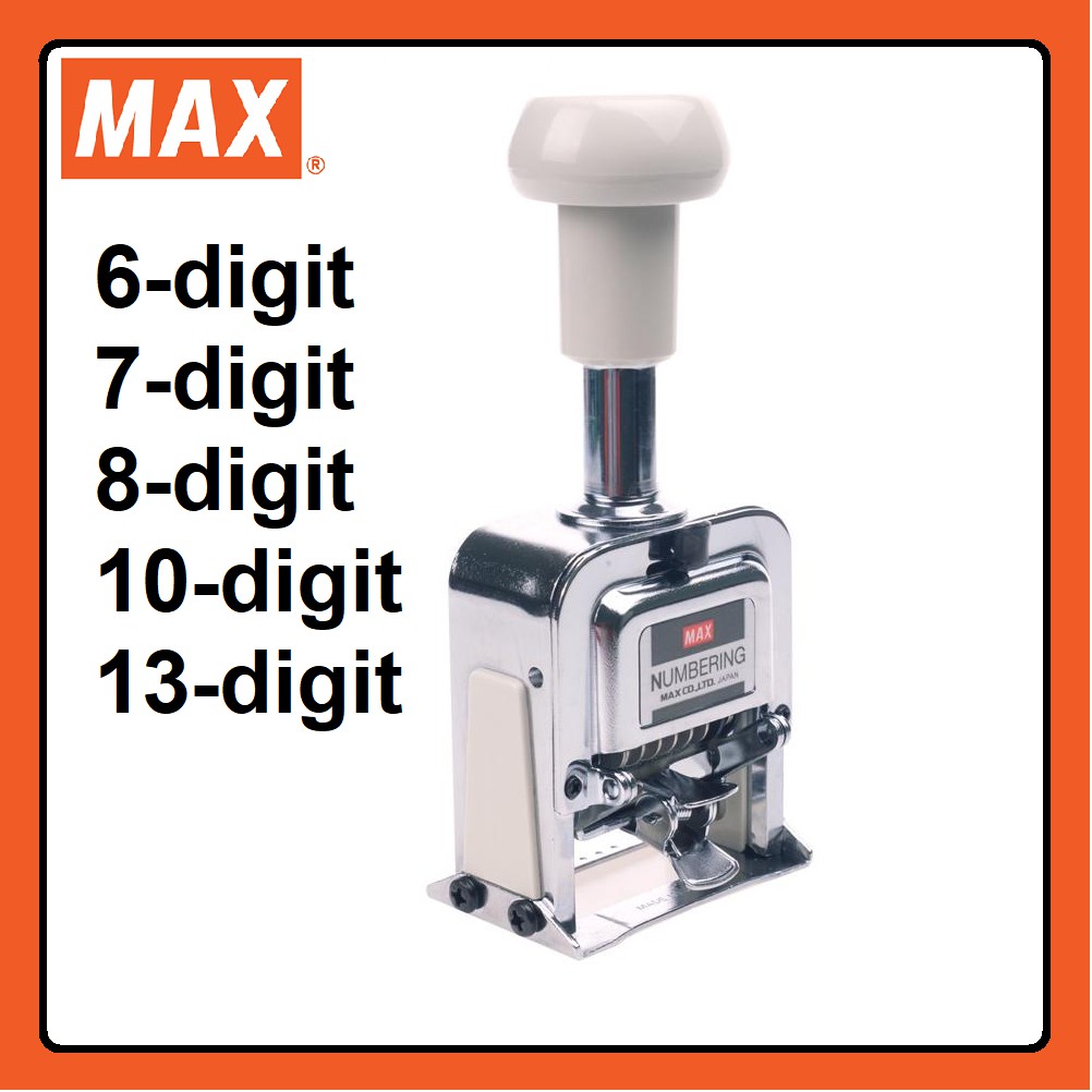 Max Numbering Machine 6 / 8 / 10 / 13 - Digit | Shopee Malaysia