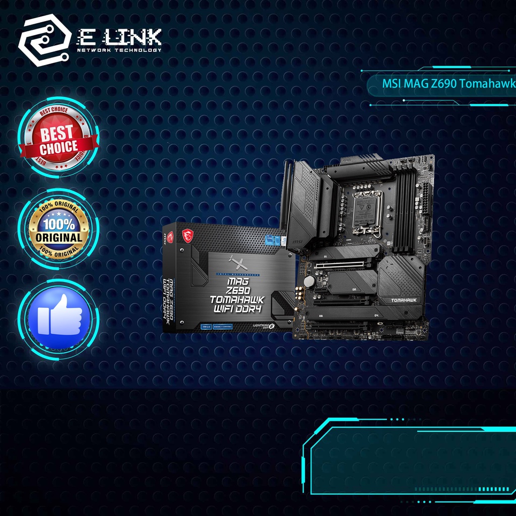 MSI MAG Z690 Tomahawk Wifi DDR4 LGA1700 Motherboard | Shopee Malaysia