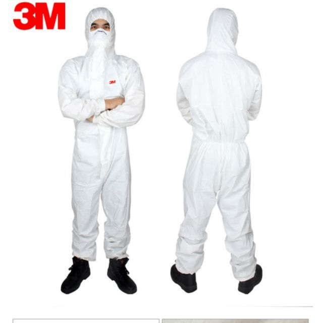 READY STOCK 3M 4545 Type 5/6 Coverall Protective Suit (PPE) | Shopee ...