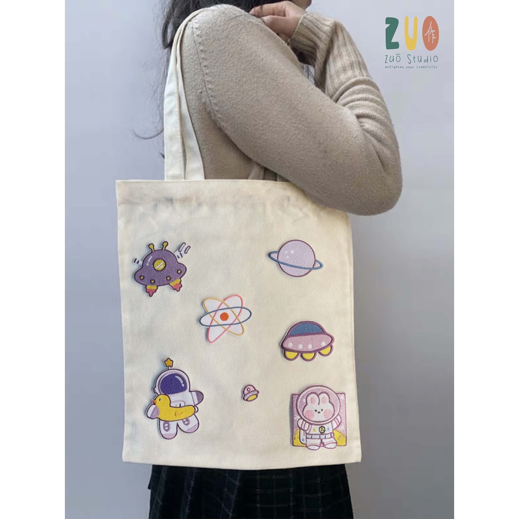 DIY Sew on Iron on Embroidery Clothes Badges Best Gift Baju Beg Comel ...