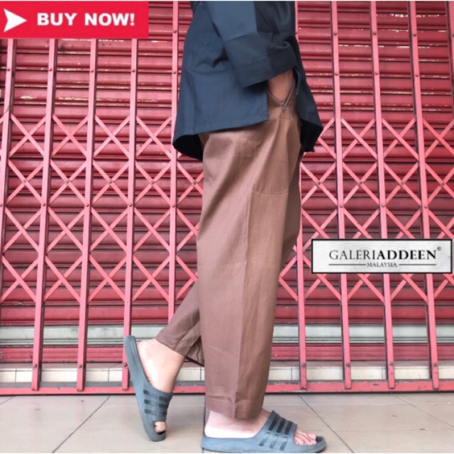SELUAR JUBAH (BROWN / GREEN / KHAKIS / CREAM) TABLIGH HAJI UMRAH ...