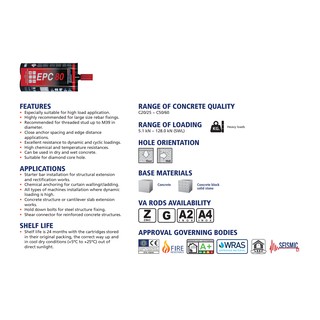 STATHEROS EPC80 HIGH PERFORMANCE HYBRID EPOXY INJECTION SYSTEM 650ML ...