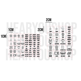 SUIS RUMAH HOME SWITCH STICKER SYMBOL & WORD STIKER SUIS LABEL STICKER ...