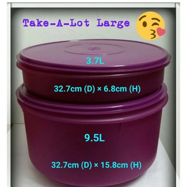 Tupperware Take A Lot Set Purple (2 Pcs) | Shopee Malaysia