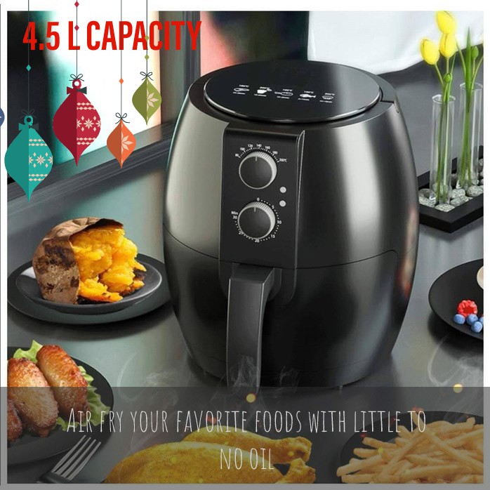 {READY STOCK 🇲🇾} Large Capacity Air Fryer Multifunction Fryer 4.5 L Air ...