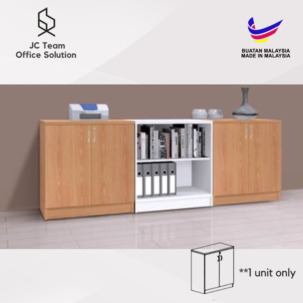 Swing Door Low Cabinet Office Cabinet Pejabat (2 Color Available ...