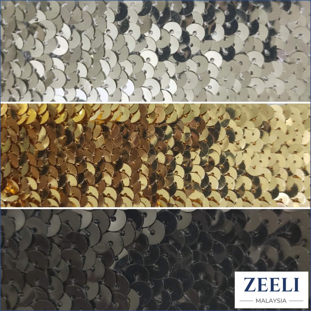 ZEELISTORE Elastic Border Sequin | Border Labucci Stretchable ...