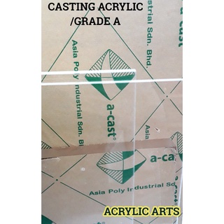 Acrylic Sheet/Board A1-594mm x 841mm/Clear Acrylic/Casting Acrylic/亚克力板 ...
