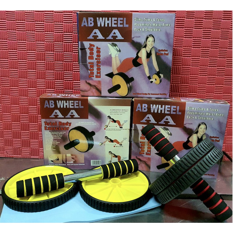 Fitness Gym Six Pack Abs Roller [Abs Wheel] Abdominal Roller Trainer # ...