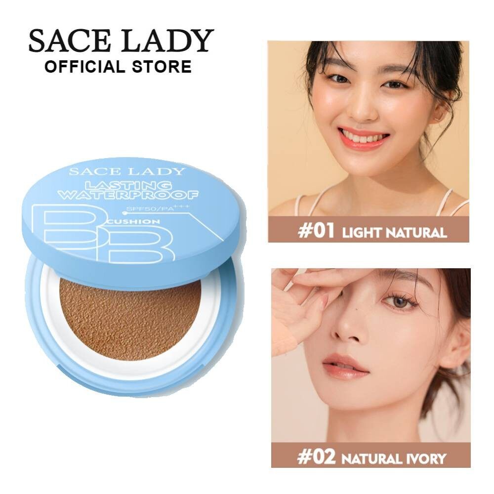 IN STOCK SACE LADY Waterproof BB Cushion Foundation Natural Long ...
