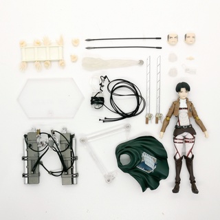 Bootleg Anime 14cm Figma 213 Attack On Titan Levi AOT Action Figure ...