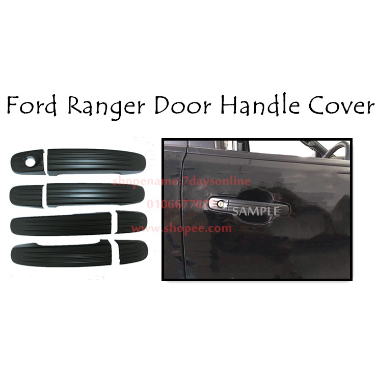 FORD RANGER DOOR HANDLE 4DOOR COVER BLACK | Shopee Malaysia