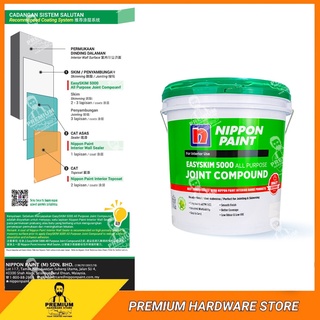 NIPPON PAINT Easyskim 5000 All Purpose Joint Compound 25KG Wall Cement ...