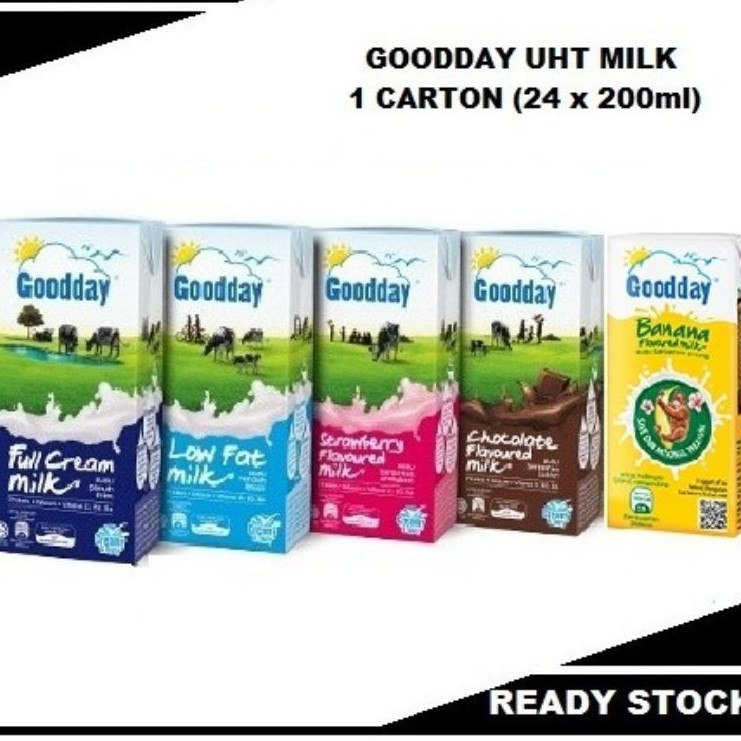 GOODDAY UHT MILK 1 CARTON (24 x 200ml) | Shopee Malaysia