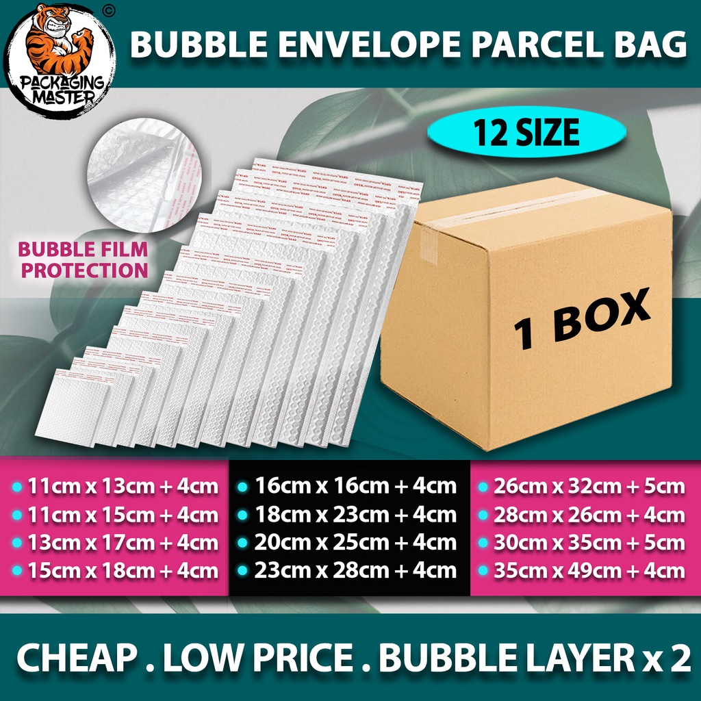 Bubble Envelope 1 Box ️ Bubble Courier Bag Packaging Bag Flyers ...