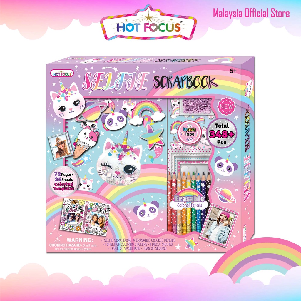 Hot Focus Selfie Scrapbook Set Caticorn Mini Notebook Diary Stationery ... Hot Focus Selfie Scrapbook Set Caticorn Mini Notebook Diary Stationery ...