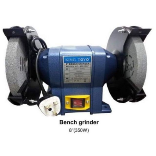 [100% ORIGINAL] King Toyo Bench Grinder 8″ MD200F 350W | Shopee Malaysia