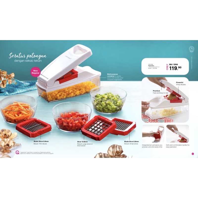 {Ready Stock} Tupperware Super Dicer (1 Set) | Shopee Malaysia