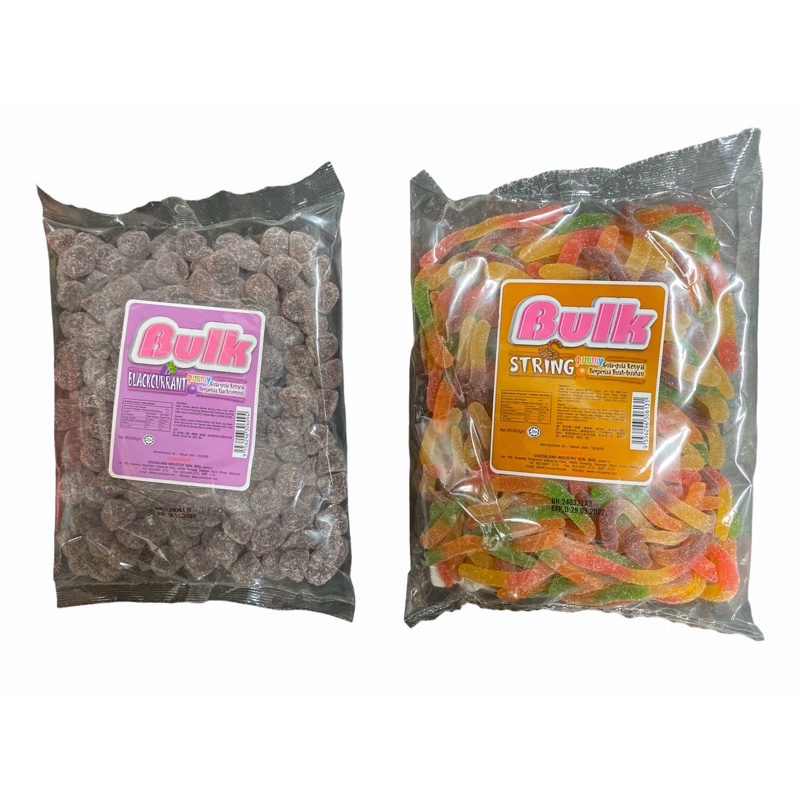 Product : Bulk Gummy Candy ( String / Blackcurrant ) 800g | Shopee Malaysia