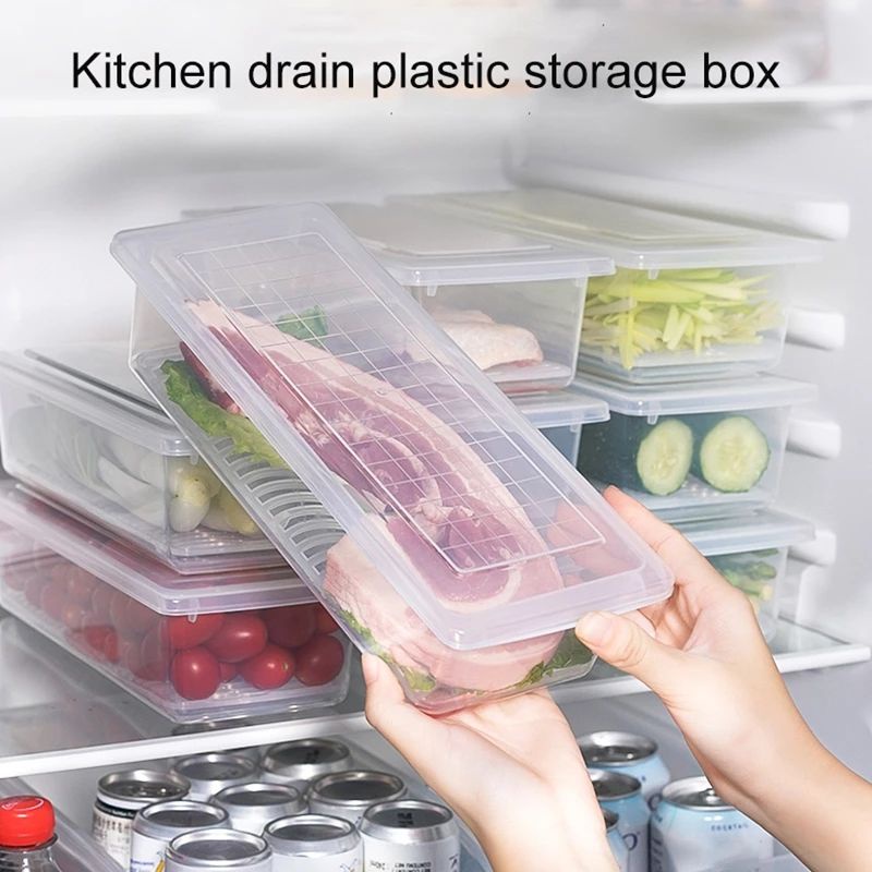 Bekas Simpan Sayur Peti Ais Refrigerator Freezer Plastic Storage Box ...