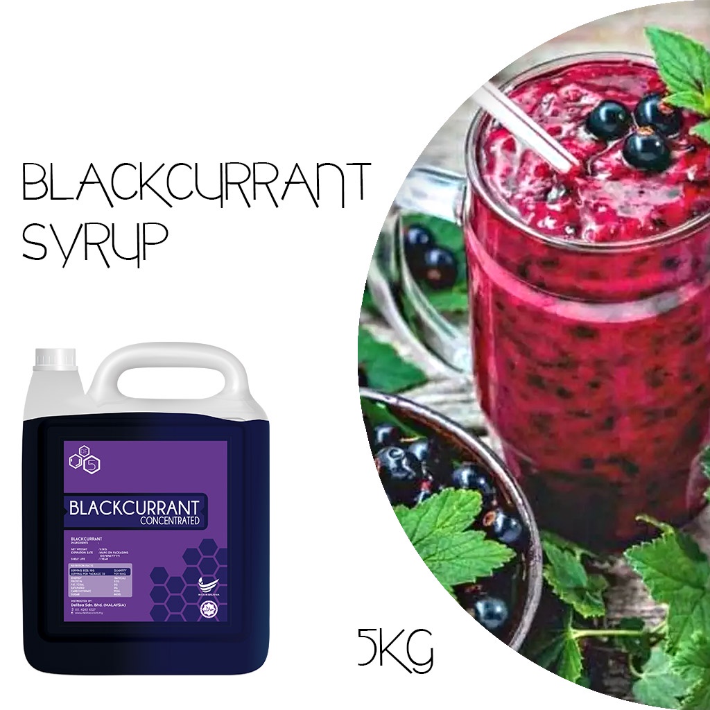 5KG BLACKCURRANT FRUIT JUICE CONCENTRATE / MINUMAN BALANG / DRINK BASE ...