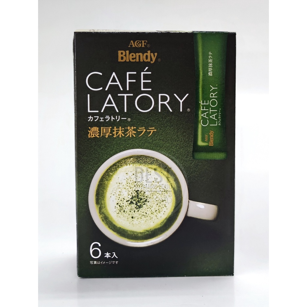 AGF Blendy Cafe LATORY Noko Matcha Au Lait 11.5g x 6's Japan Instant ...