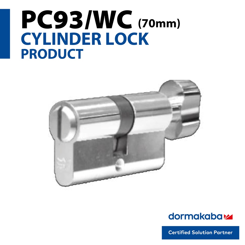 Dormakaba Euro Profile Cylinders PC93/WC (70mm) - Winstar Dormakaba ...