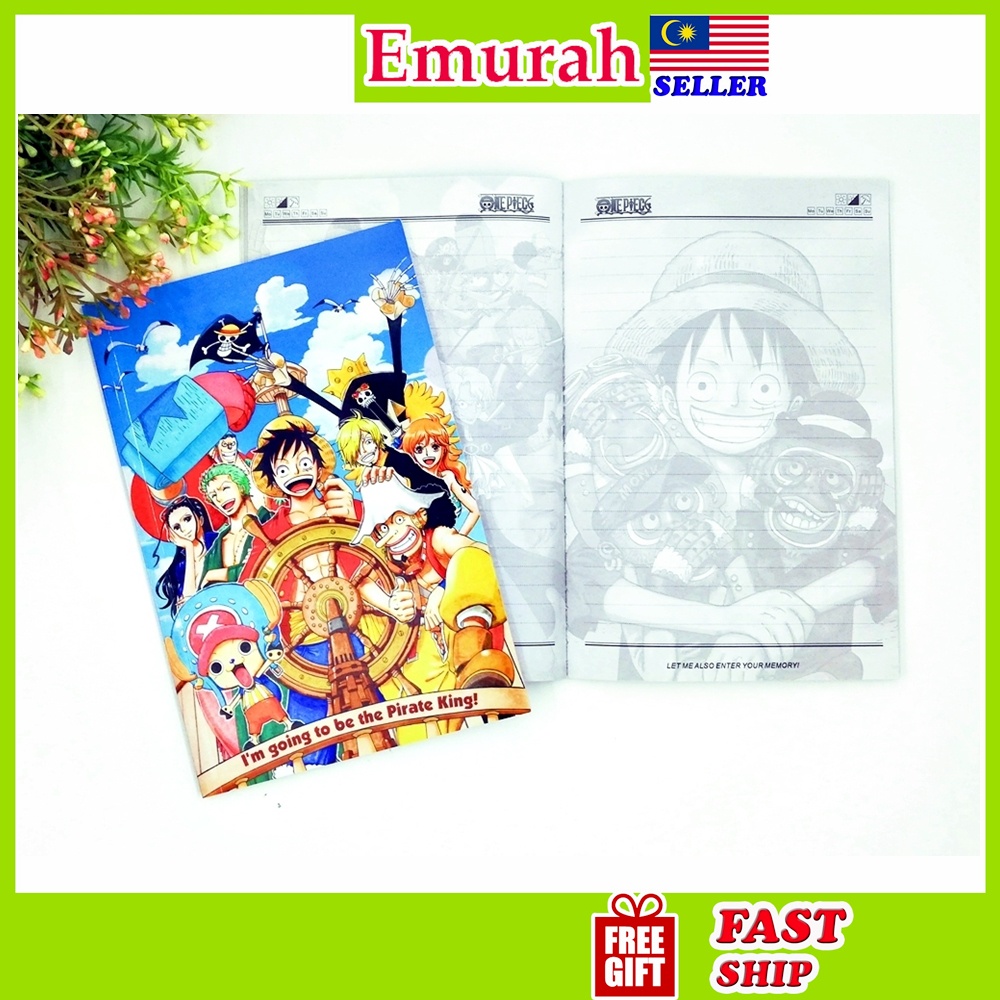 One Piece Notebook 60pg buku nota buku tulisan | Shopee Malaysia
